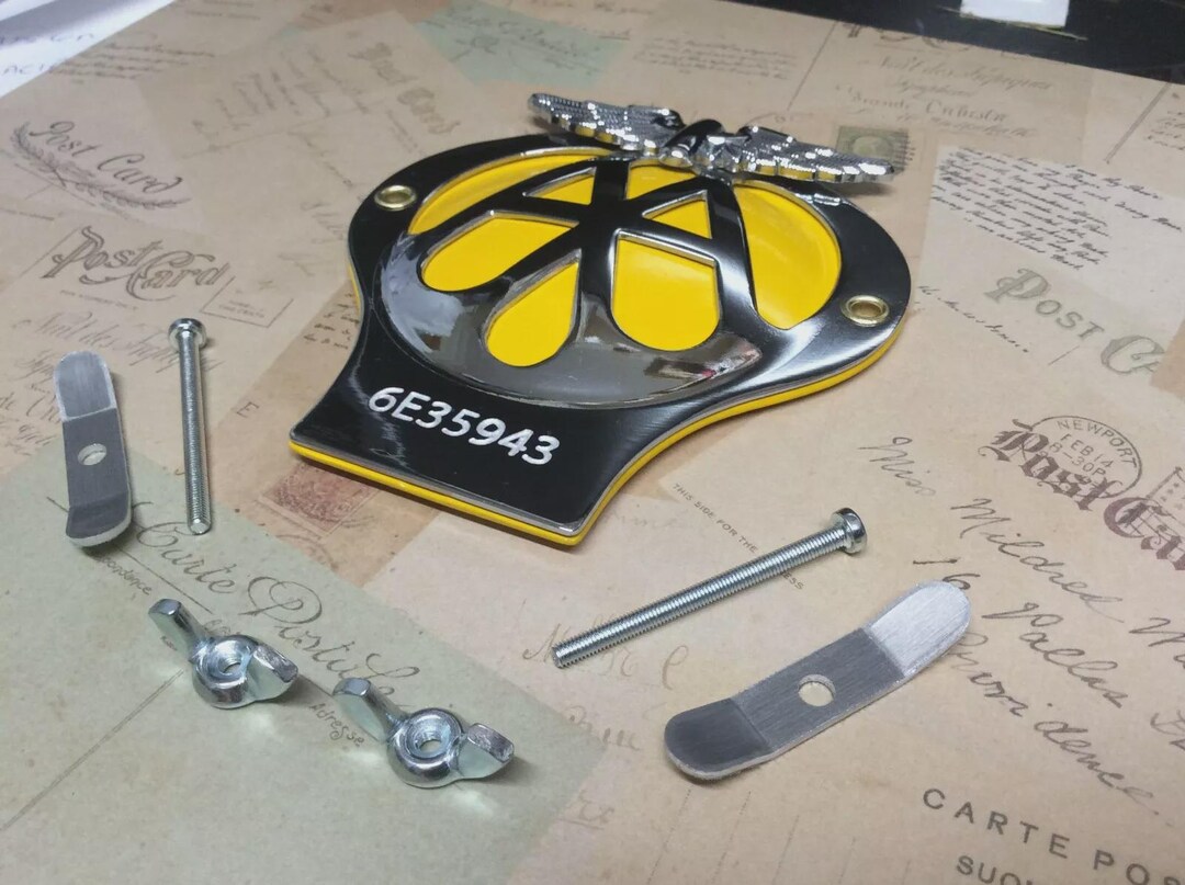 Classic AA Car Badge Serial Number 6E35943 in Great Condition as per ...