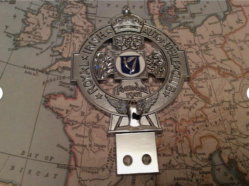 Royal Irish Automobile Club RIAC Enamel Car Badge Badge Bar Fitting - Etsy