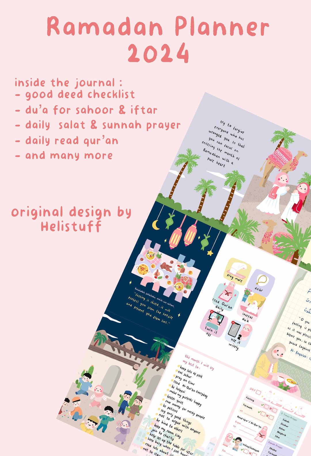 Ramadan Planner 2024 , Digital & Printable Ramadan Planner, Quran ...