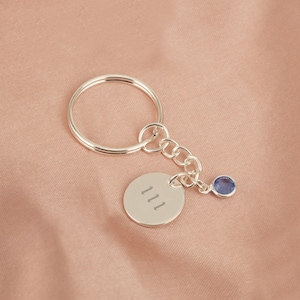 Personalized Angel Numbers Keychain, Custom Keyring With Angel Numbers ...