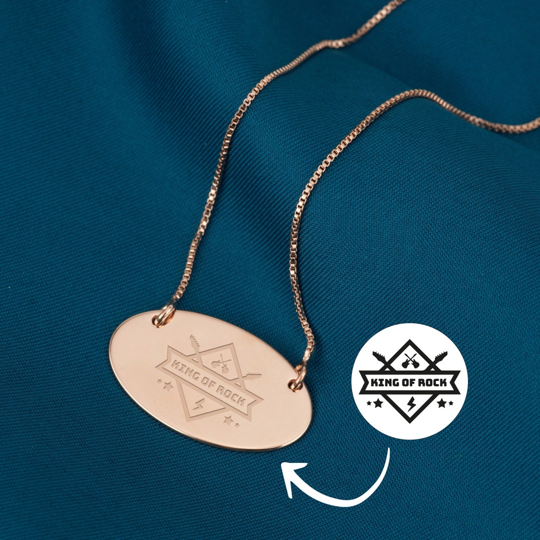 Custom Logo Necklace, Company Logo Necklace, Cooperation Logo Necklace ...