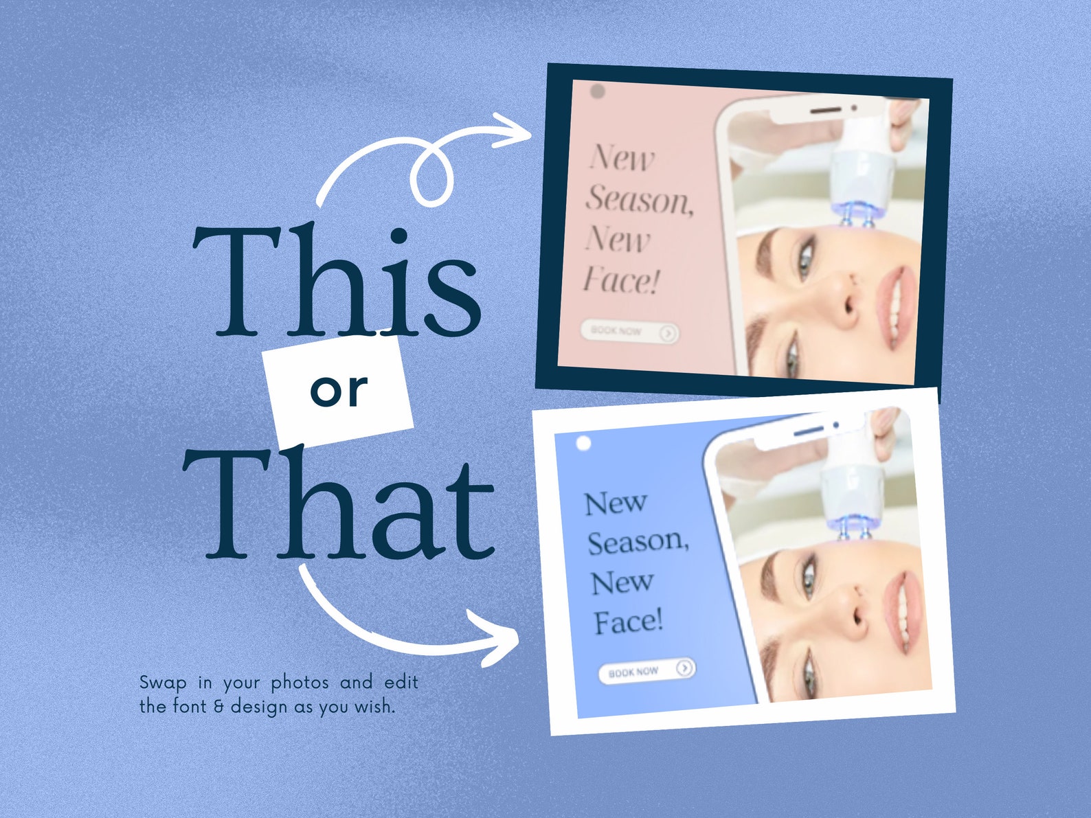 FRAC/RESURFACING LASER Blue & White Instagram Feedstory ...