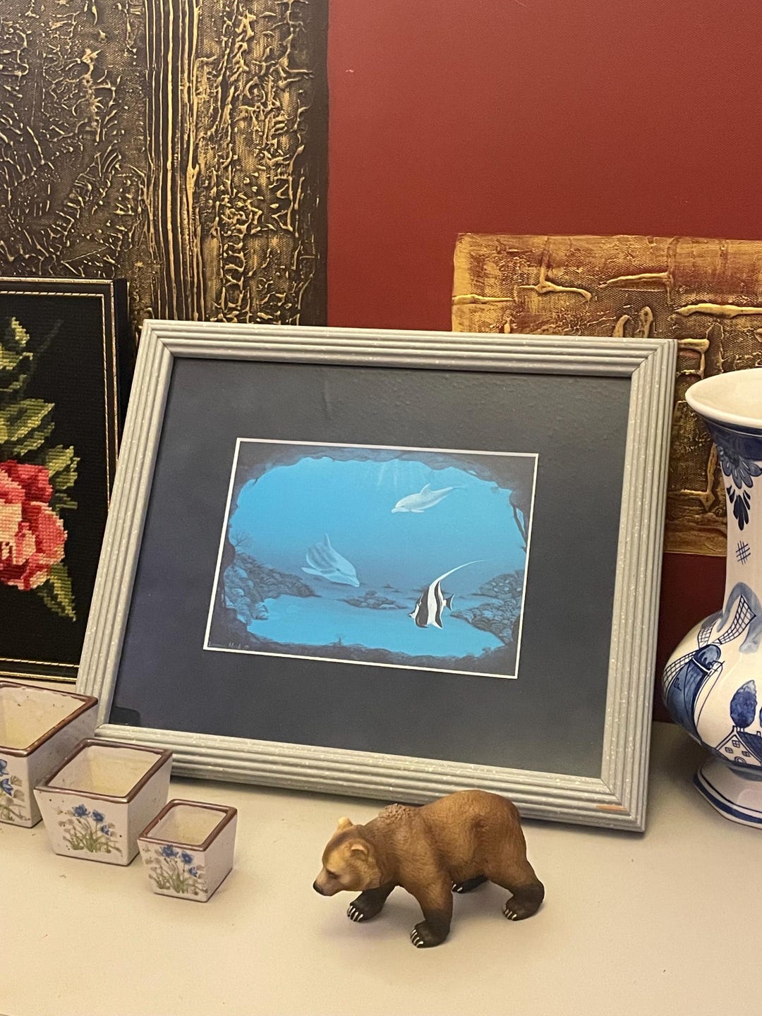 Darrell Hook Underwater Art Print, Barrier Reef Scene, 12x10 Inch ...