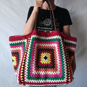 Crochet Tote Bag, Large Knitted Bag, Weekend Bag, XL Bag, XXL Bag ...