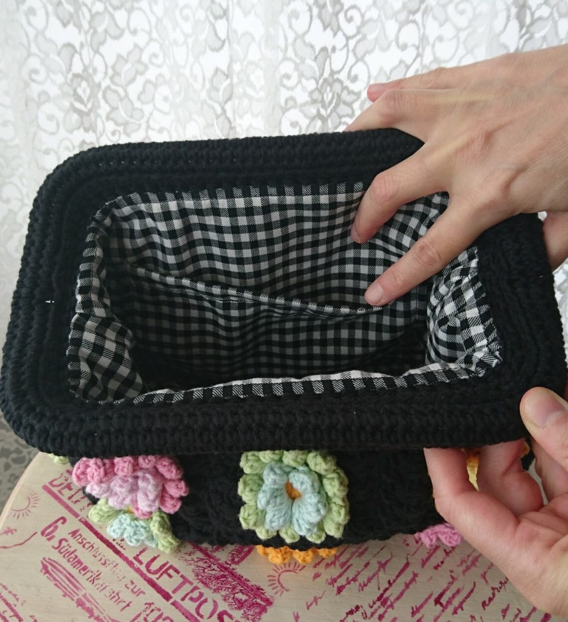 Colorful Granny Square Crochet Clasp Clutch and Crossbody Bag, 2 in 1 ...