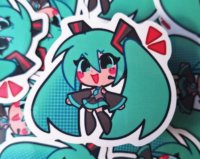 Hatsune Miku Sticker 2.5 Vinyl Sticker - Etsy