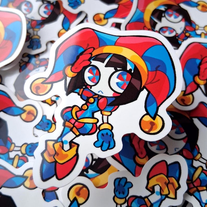 Pomni the Amazing Digital Circus Stickers | Vinyl Stickers | 2.5" - Etsy