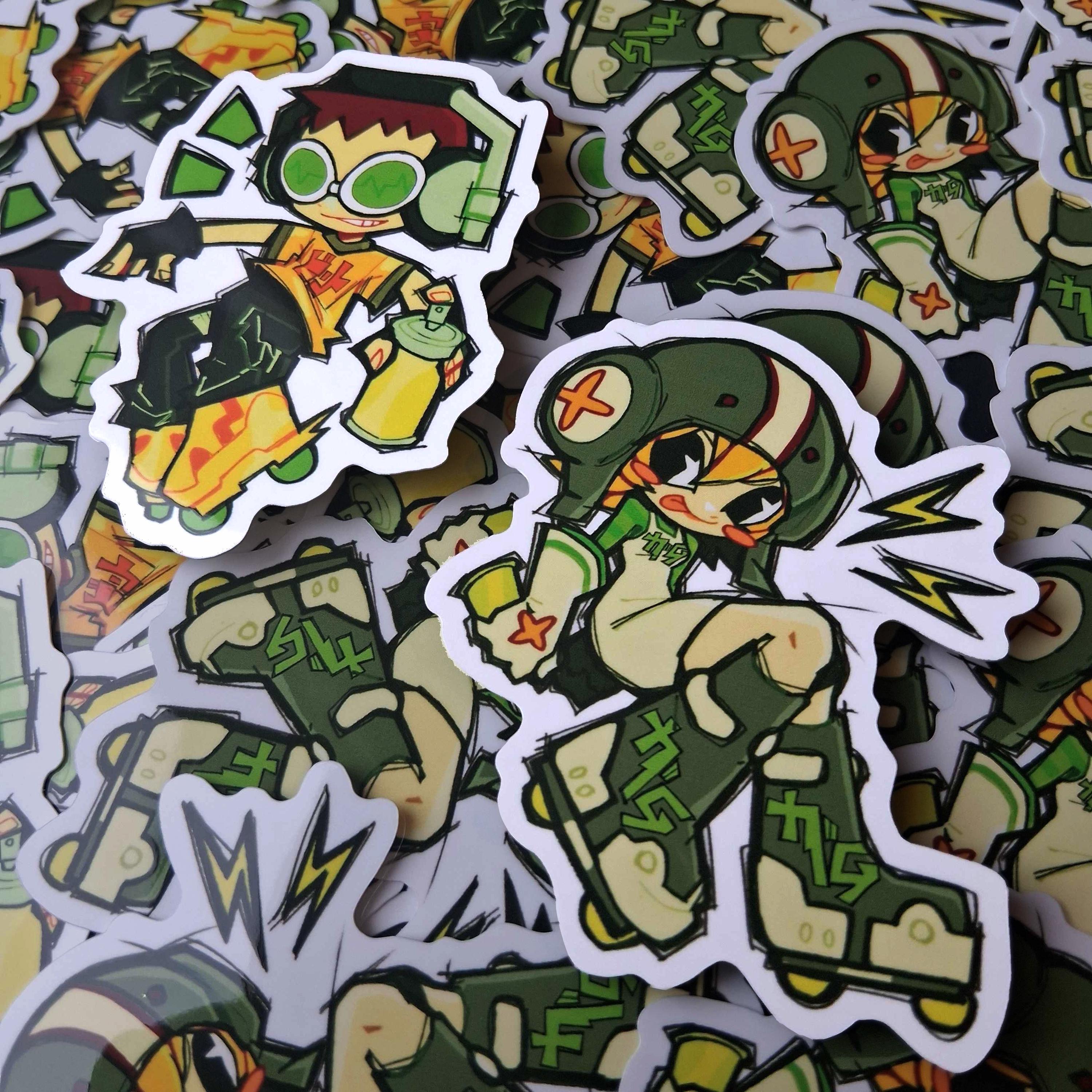 Jet Set Radio Stickers | Vinyl Stickers | 2.5" - Etsy