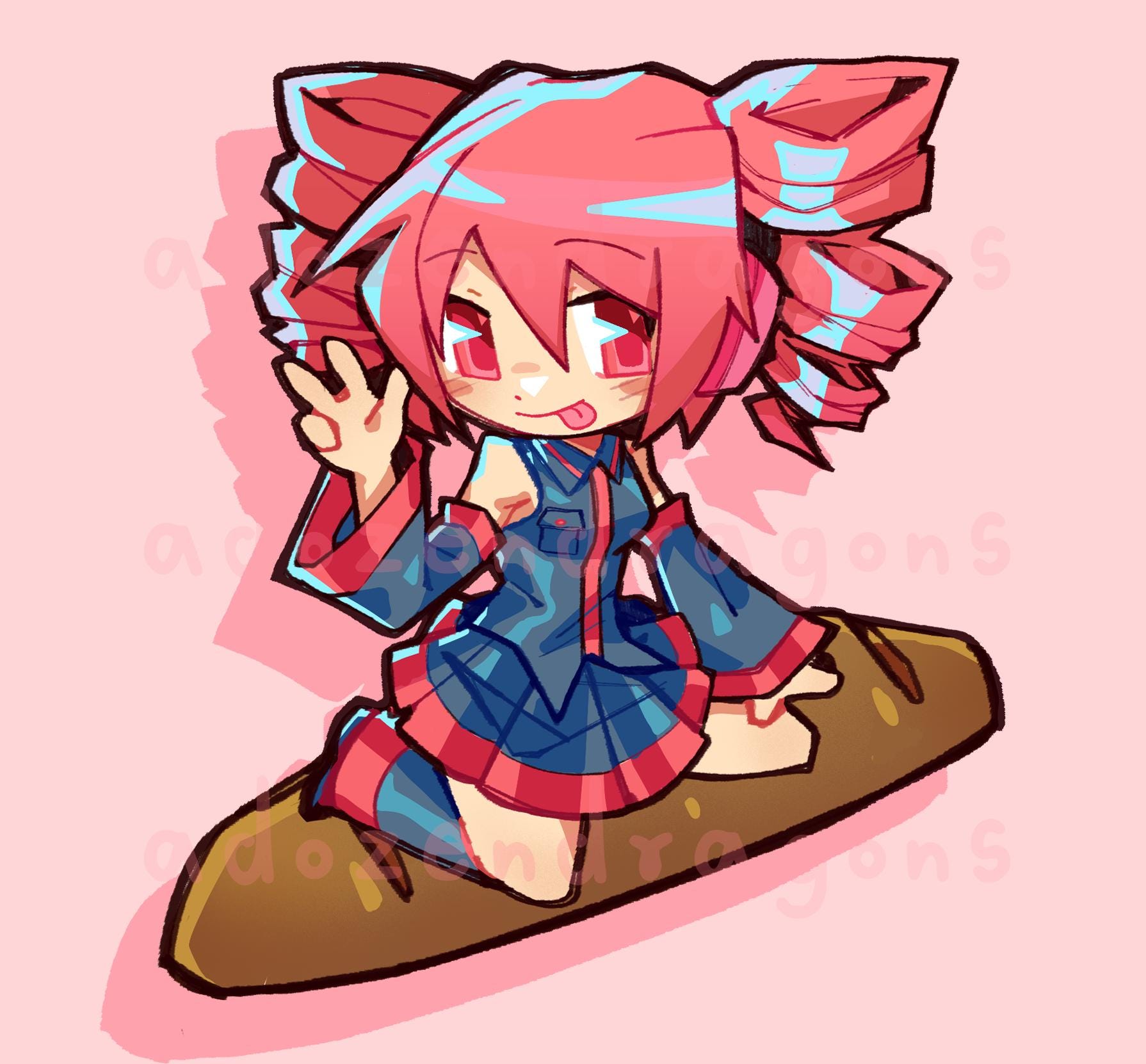 Kasane Teto Sticker | Vinyl Stickers | 2.5" - Etsy