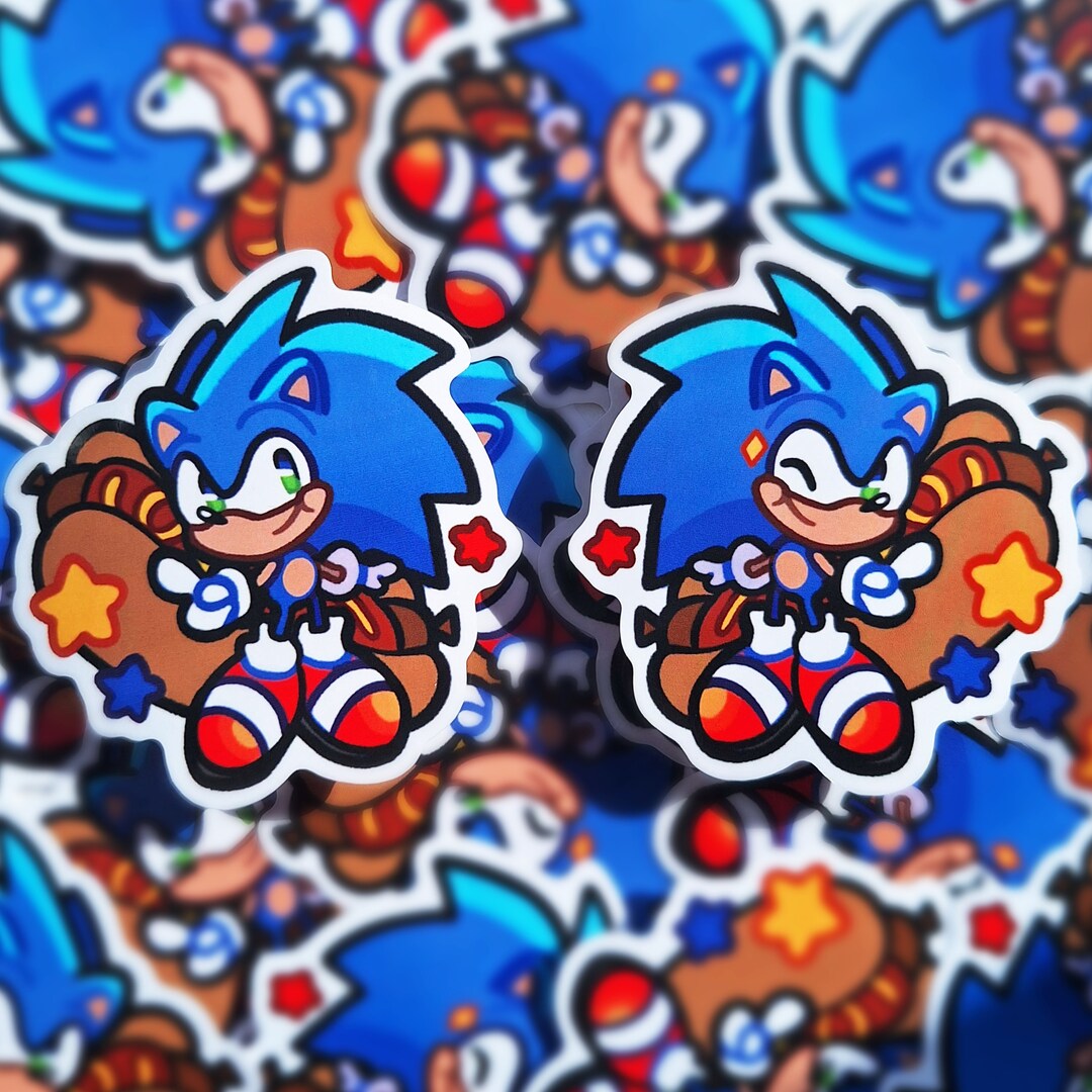 Sega Sonic Stickers Vinyl Sticker 2.5 - Etsy
