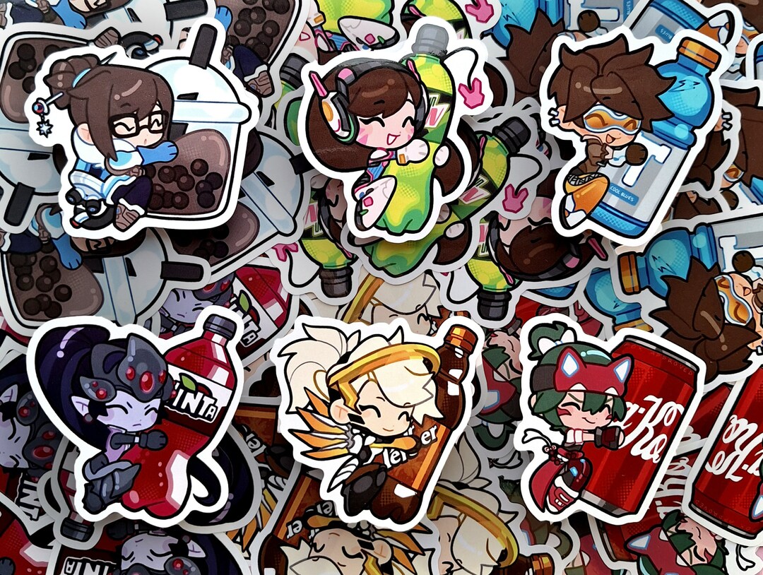 Overwatch Drinks Sticker 2.5 Vinyl Sticker - Etsy