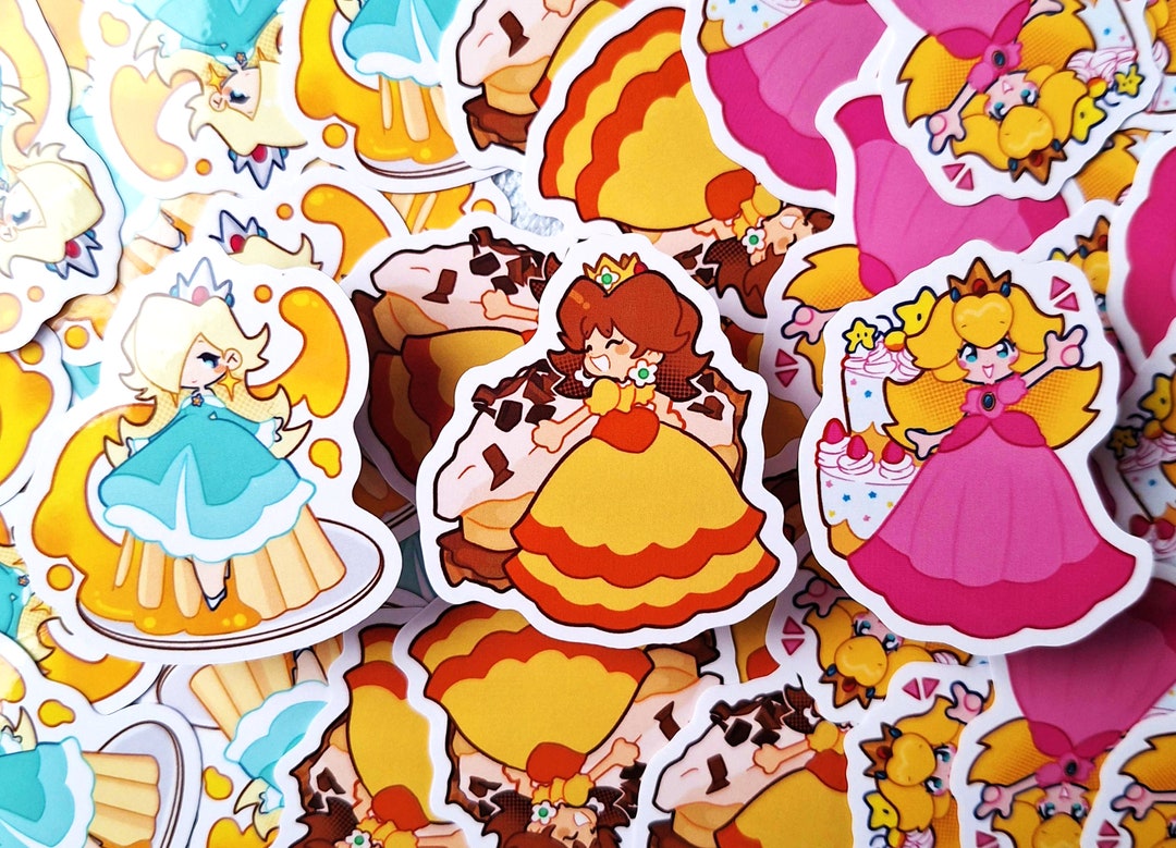 Nintendo Princesses Stickers 2 Vinyl Stickers - Etsy