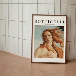 Art Poster, Botticelli - Birth of Venus, Art Show Wall Decor, Famous ...