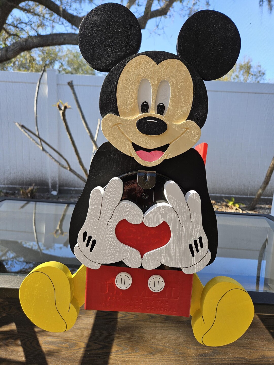 Handmade Mickey Mouse Mailbox, Unique Custom Design - Mickey Mouse ...