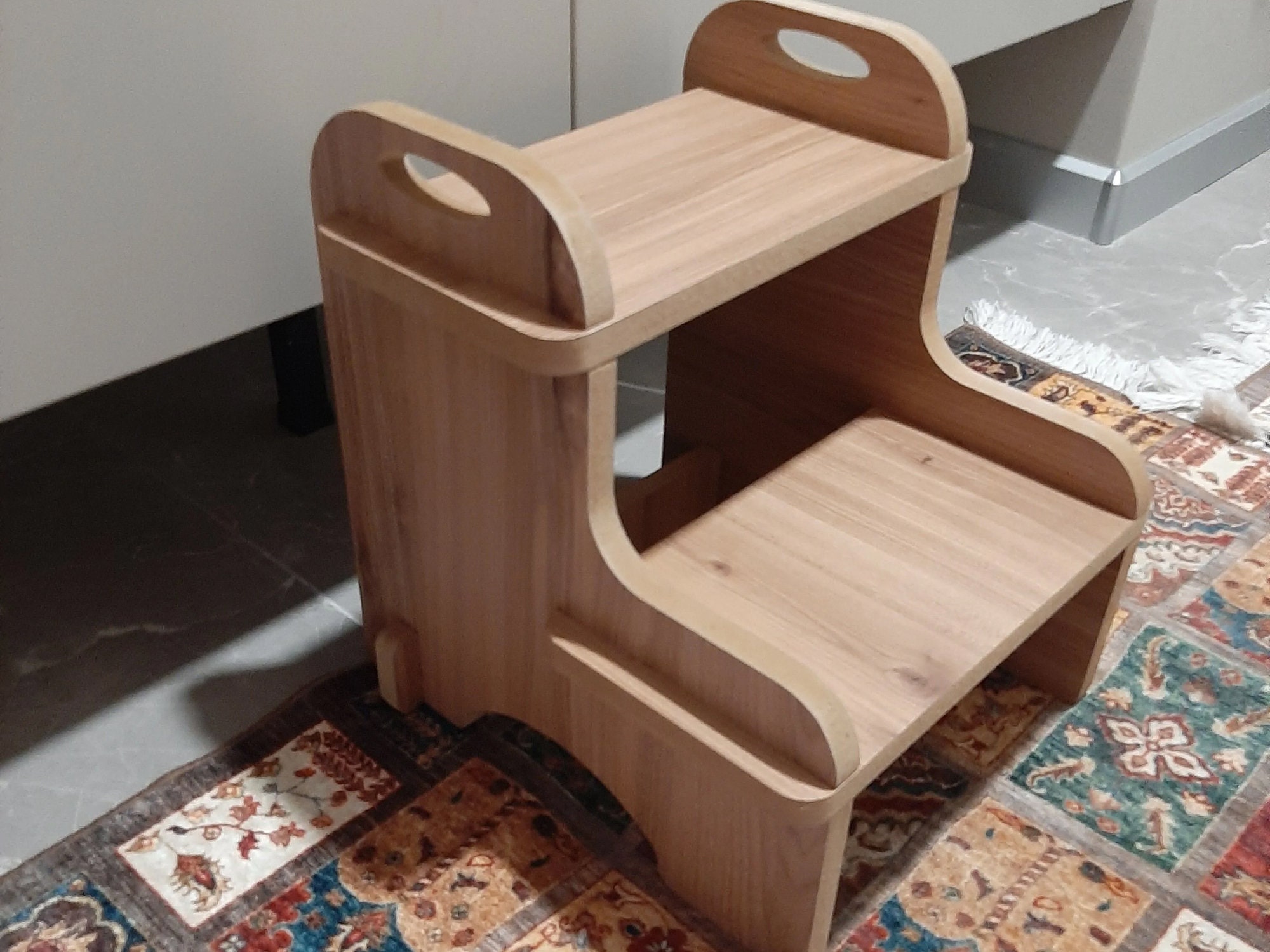 Wooden Step Stool for Kids Modern Home Decor Wooden 2 Step - Etsy