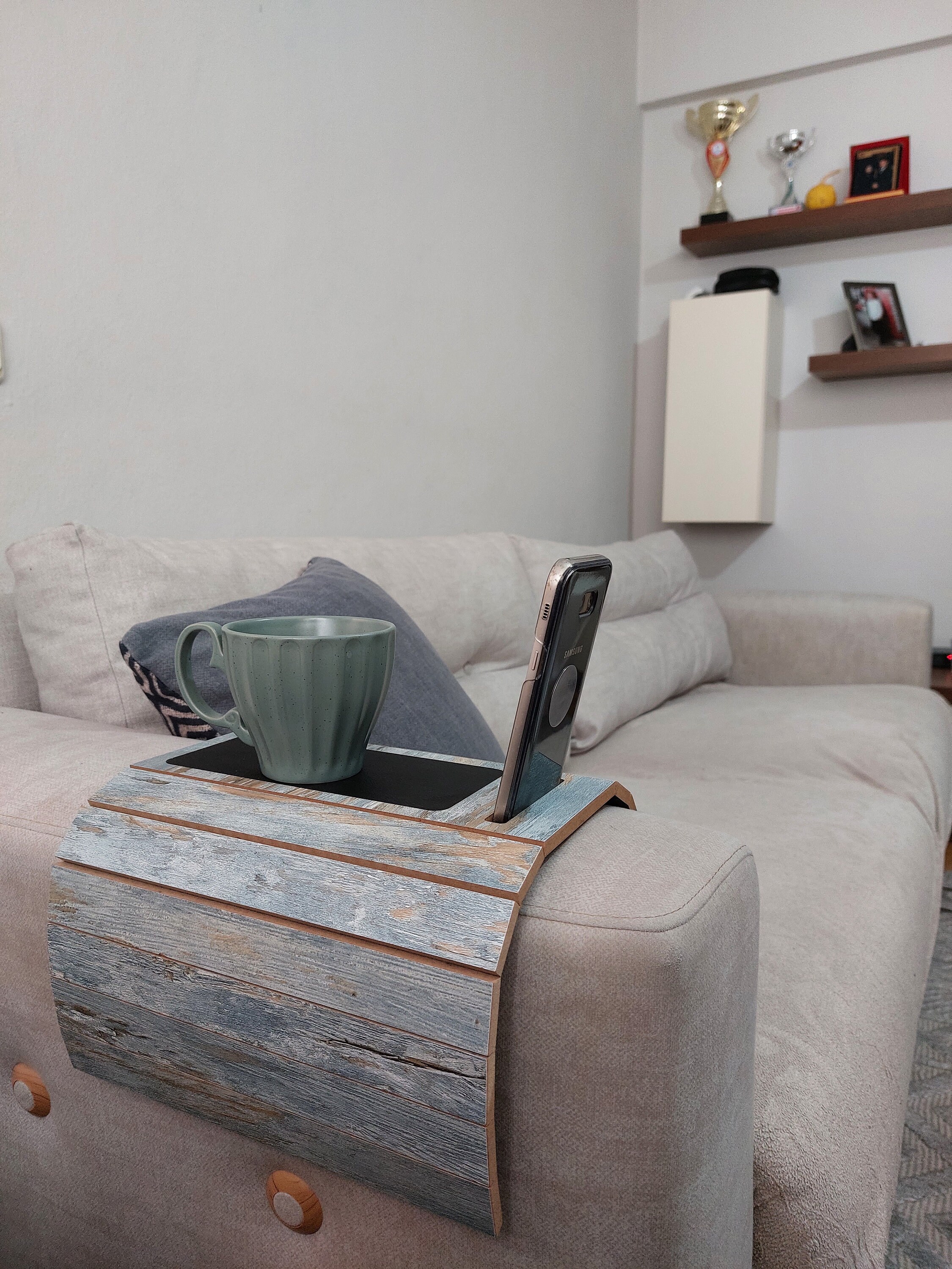 Wooden Sofa Arm Tray Table 7 Different Color Couch Arm Tray - Etsy