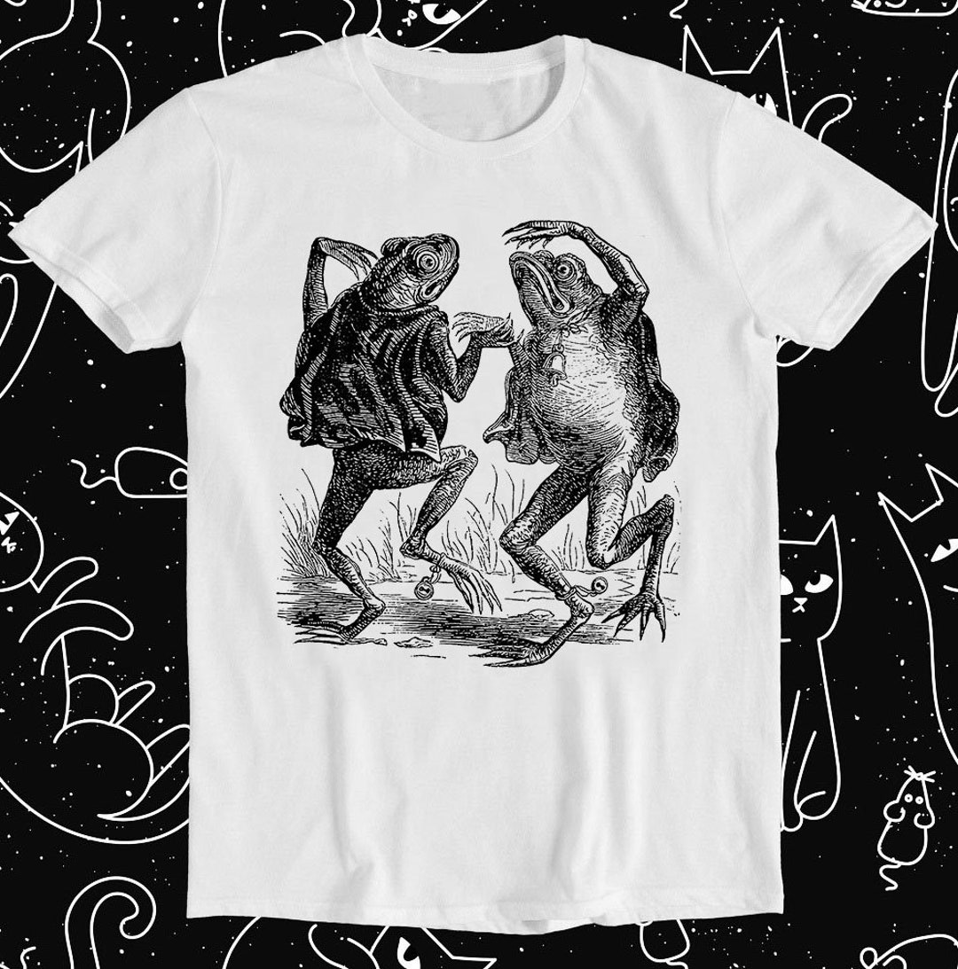 Toad Demons Dancing Frog Art Painting Manga Music Retro Funny Art ...