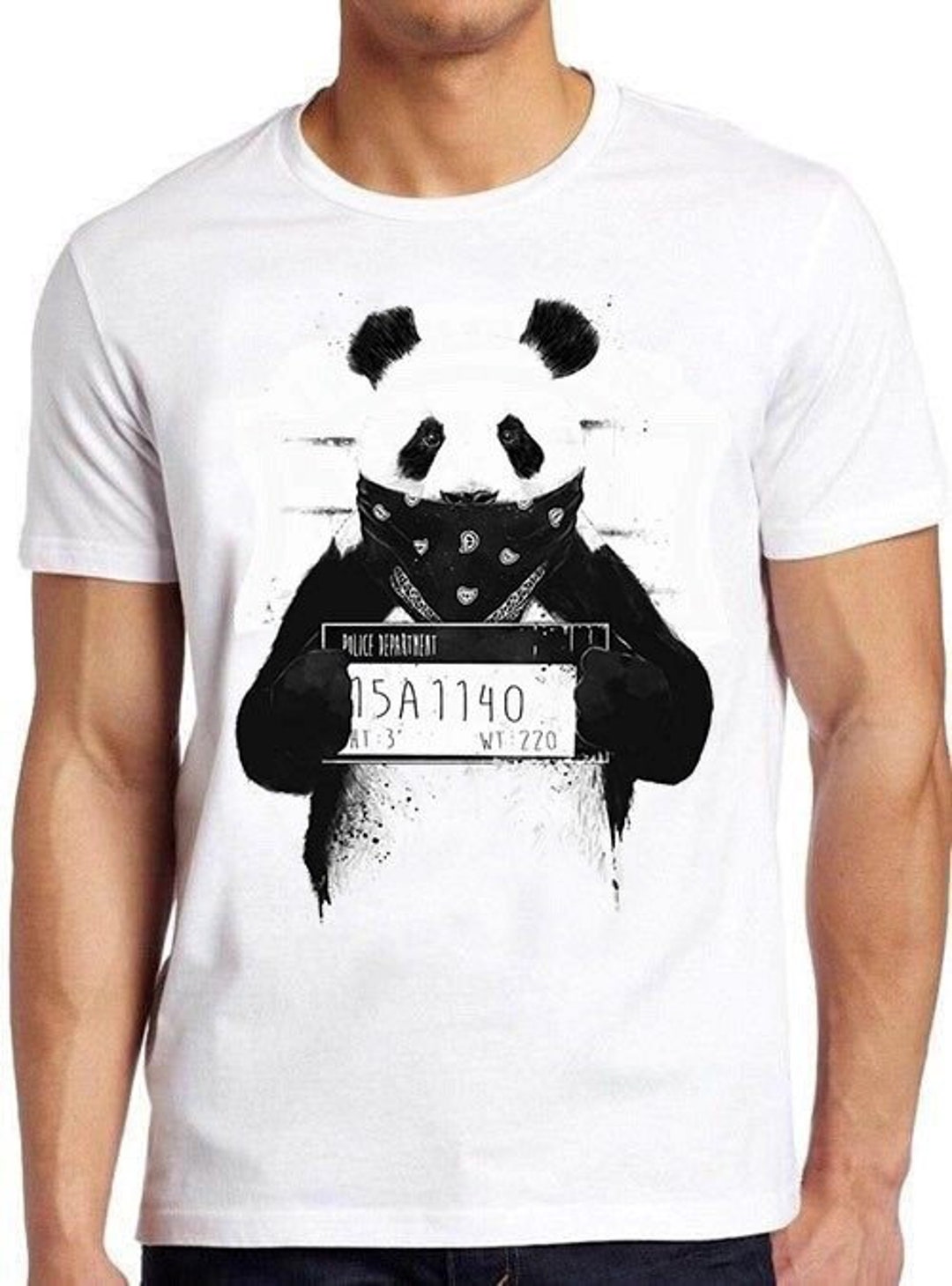 Gangsta Panda Bear Prison Mugshot Meme Gift Funny Tee Style - Etsy