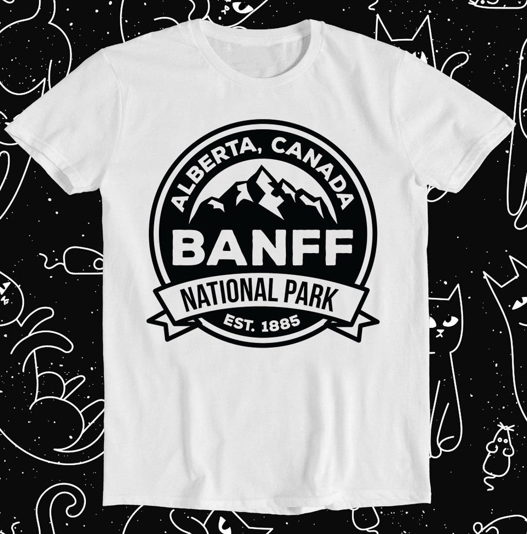 Banff National Park Alberta Canada Retro Funny Meme Gift Tee T Shirt ...