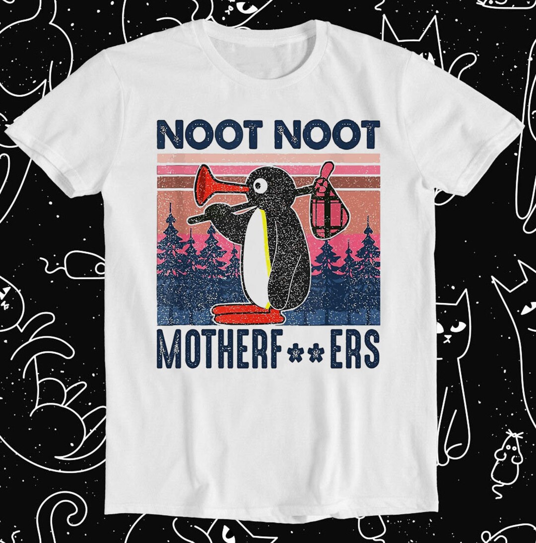 Angry Pingu Noot Noot Motherf***ers Meme Gift Funny Unisex Gamer Cult ...