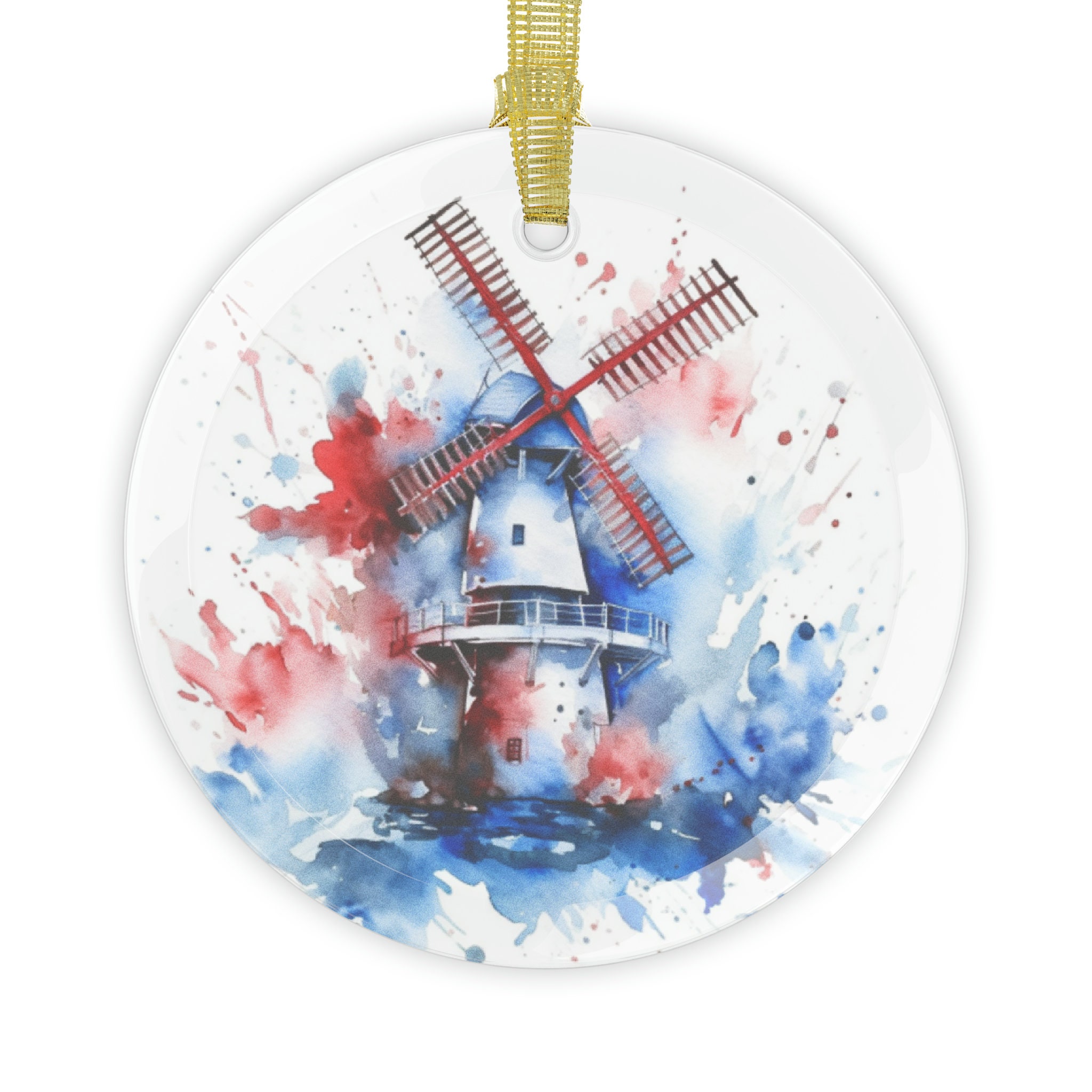 Glass Windmill Ornament, Dutch Design, Holland Ornament, Dutch Gift ...