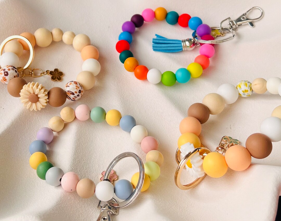 Silicone Beaded Wristlet - Etsy