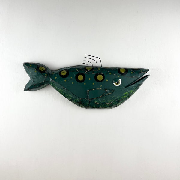 Painted Wood Fish - Etsy