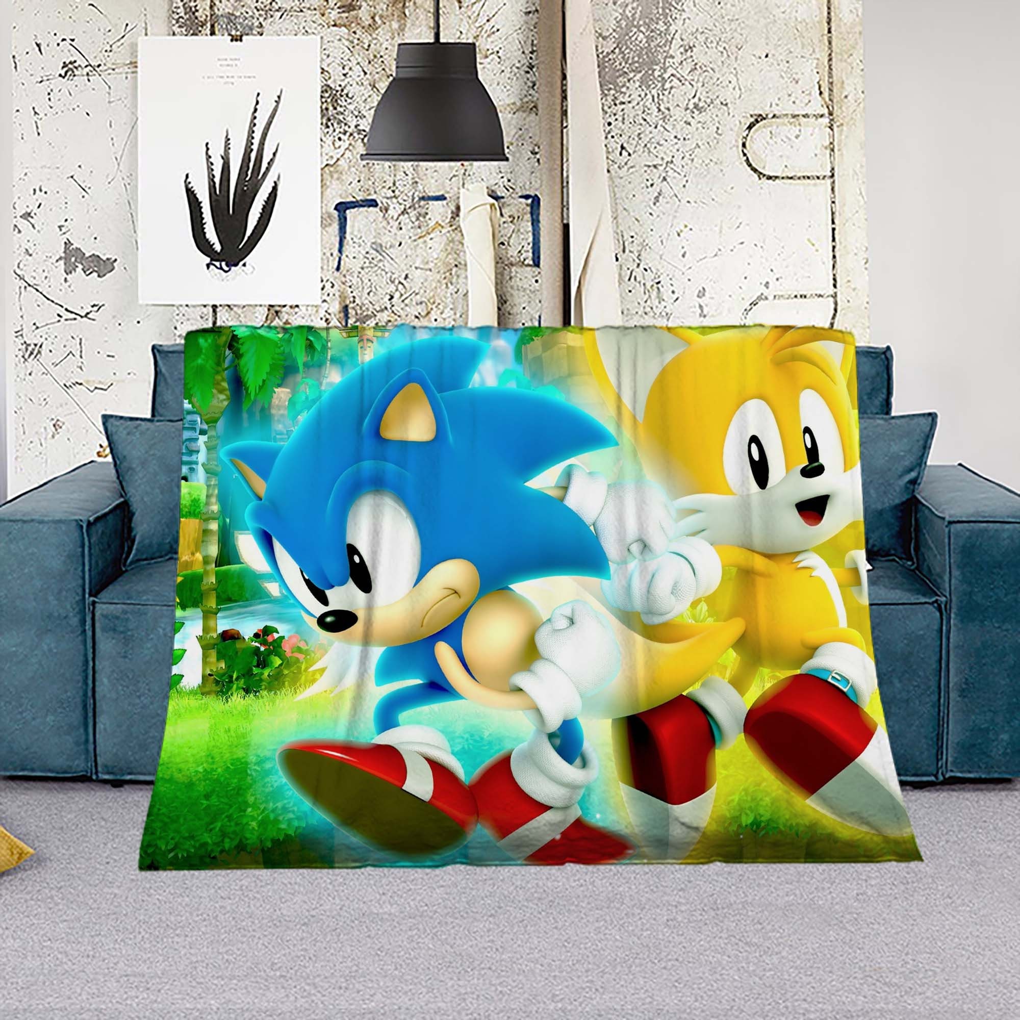 Sonic the Hedgehog Tails Blanket Custom Name Blanket Halloween sold by ...