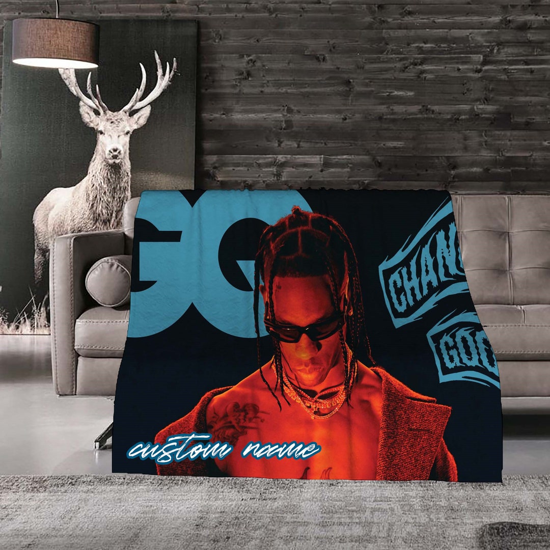 DIY Singer Travis Scott Blanket Custom Name Blanket NFL - Etsy