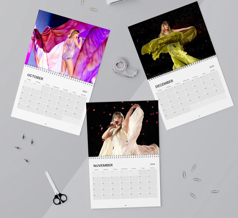 Blink taylor version Inspired 2024 Calendar, Taylor Tour Calendar sold ...