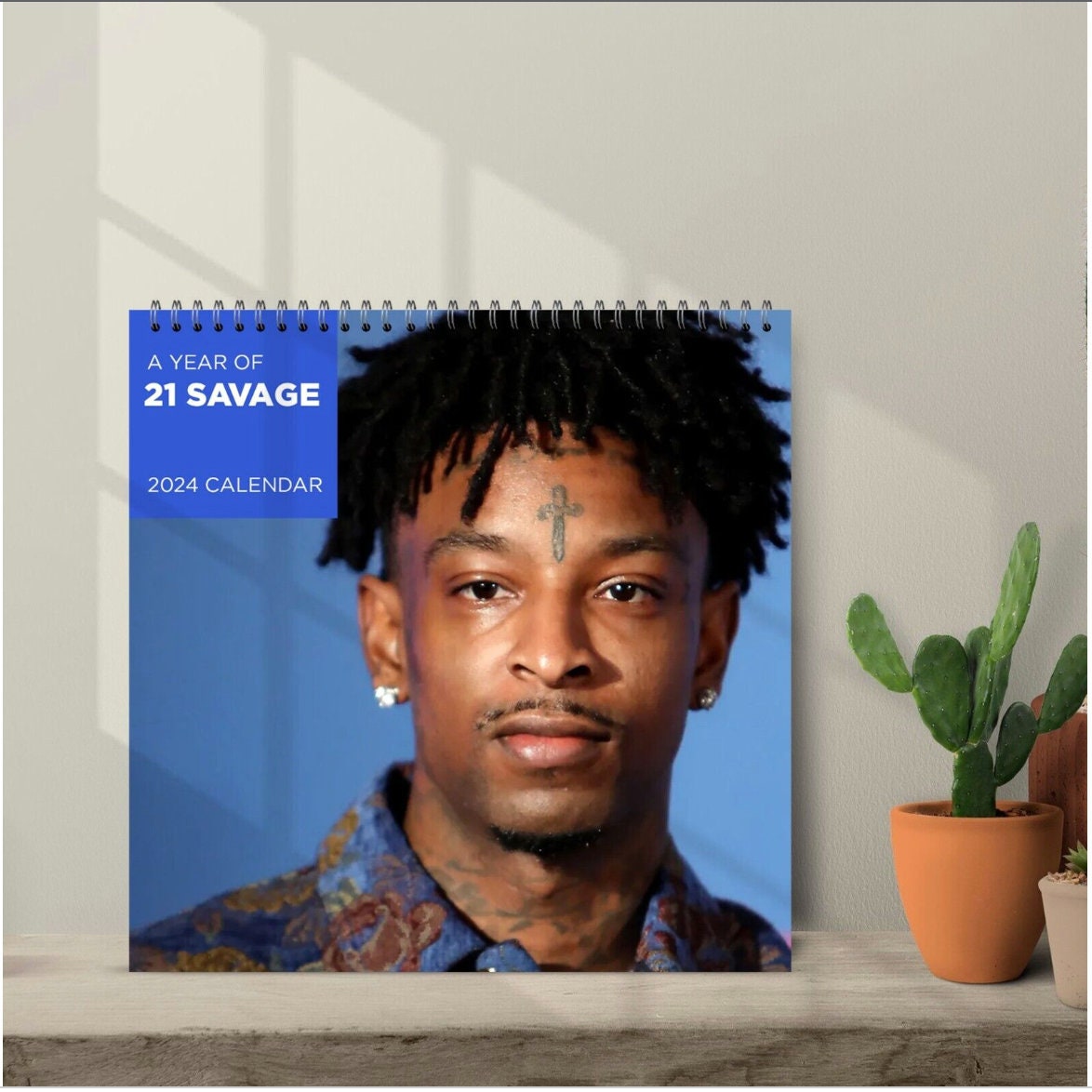 21 Savage Calendar 2024, Celeb Calendar, 21 Savage 2024 Celebrity Wall ...