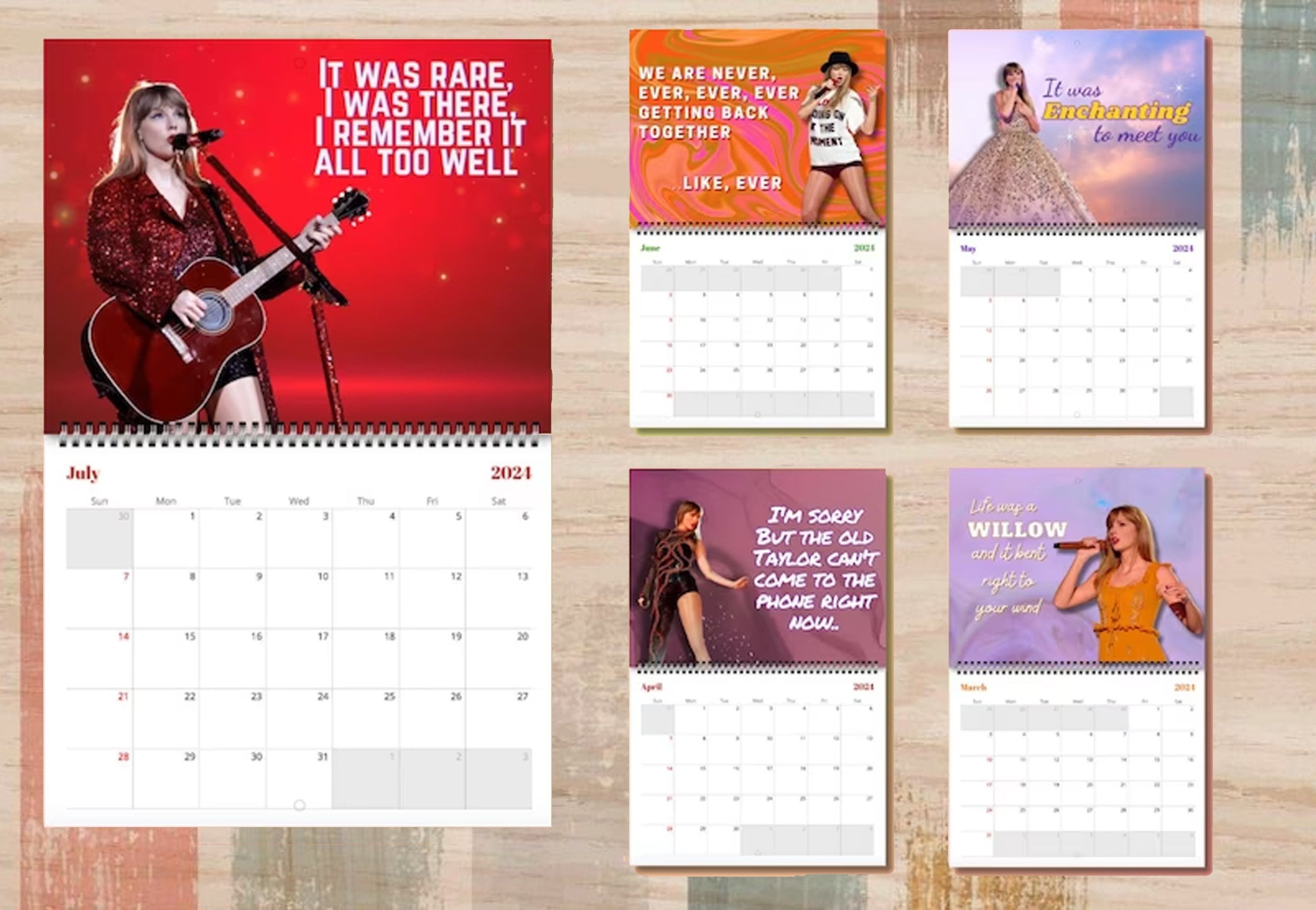 In 2024 Calendar, taylor version Inspired 2024 Calendar, taylor version ...
