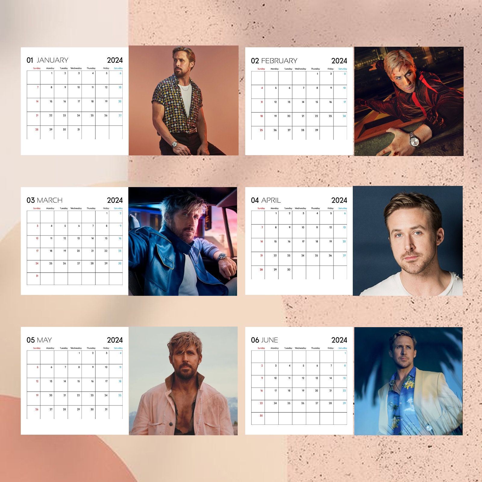 Ryan Gosling Calendar 2024, Ryan Gosling 2024 Celebrity Wall Calendar ... Ryan Gosling Calendar 2024, Ryan Gosling 2024 Celebrity Wall Calendar ...