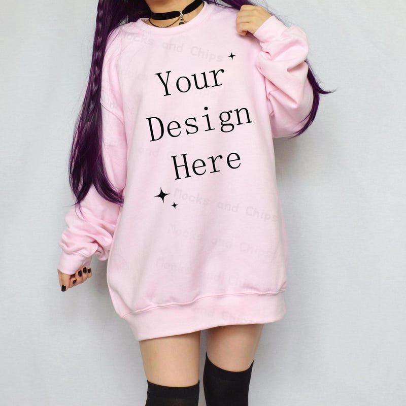 Pink Anime Sweater - Etsy