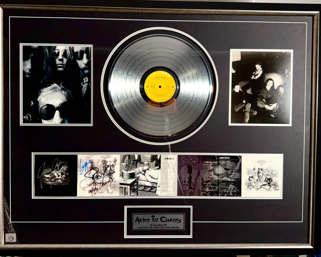 Alice in Chains Signed 'the Dog' Album | Layne Staley Signed | Platinum ...