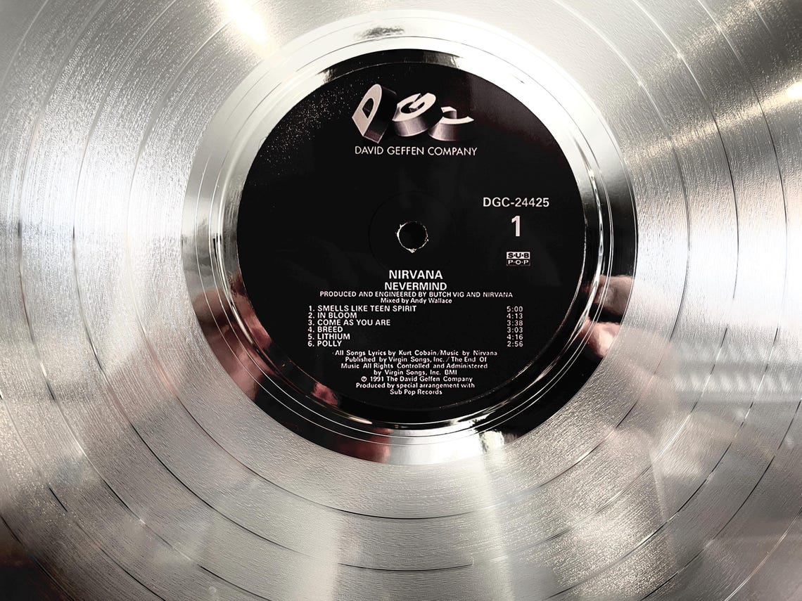 Nirvana Signed 'nevermind' CD Framed All 3 W Rare Tickets 1992 COA - Etsy