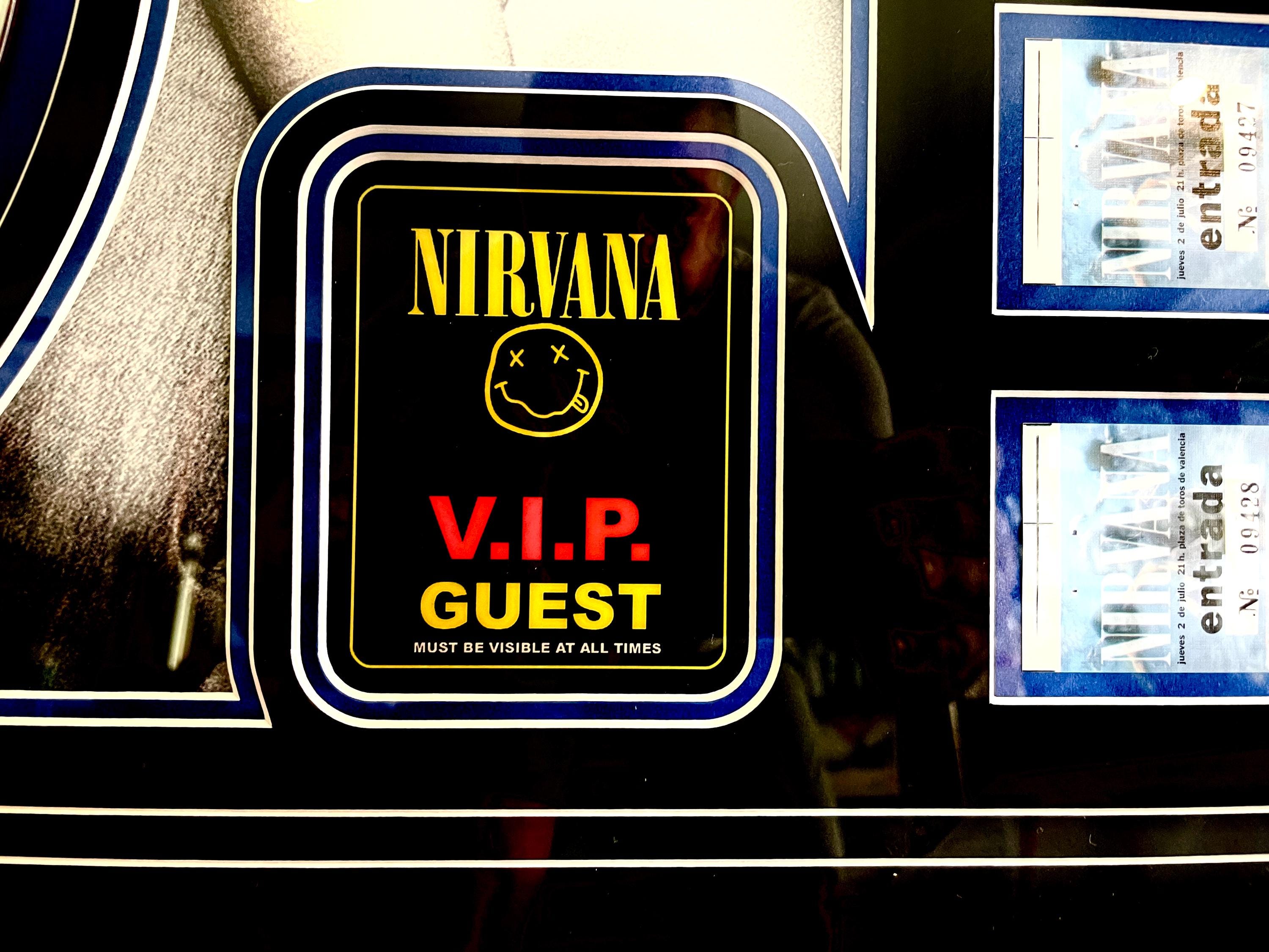 Nirvana Signed 'nevermind' CD Framed All 3 W Rare Tickets 1992 COA - Etsy