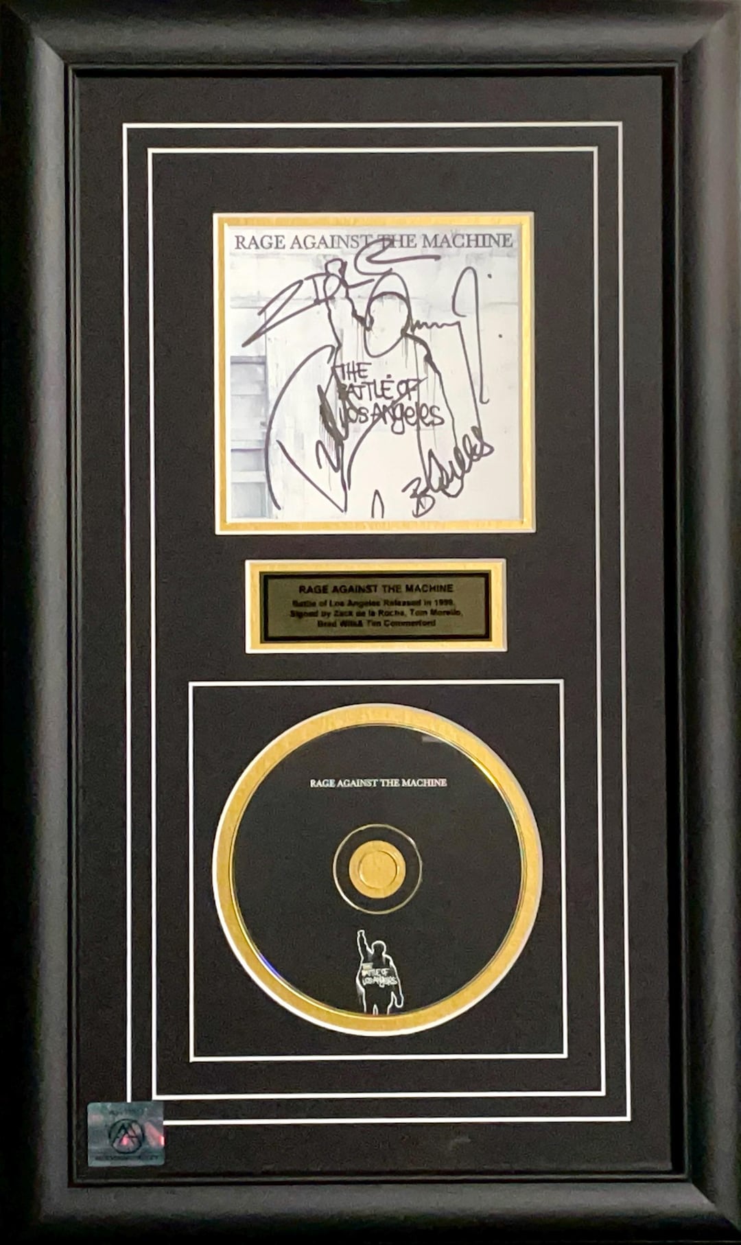 Rage Against the Machine Signed 'the Battle of Los Angeles' CD Cover ...
