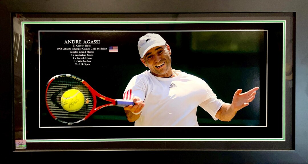 Andre Agassi Signed Tennis Ball | Autographed Sports Memorabilia - Etsy
