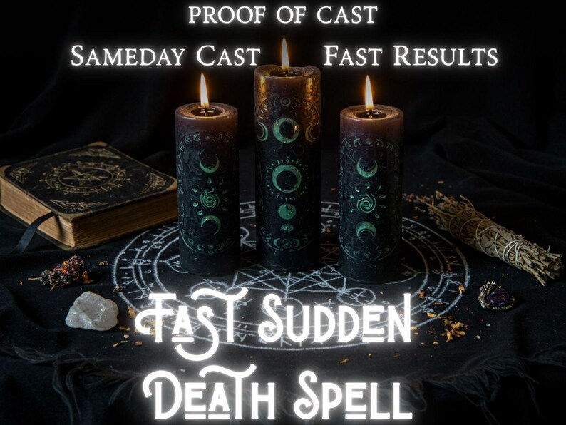 FAST SUDDEN DEATH Spell | Instant Justice | Death Curse | Voodoo Hex ...