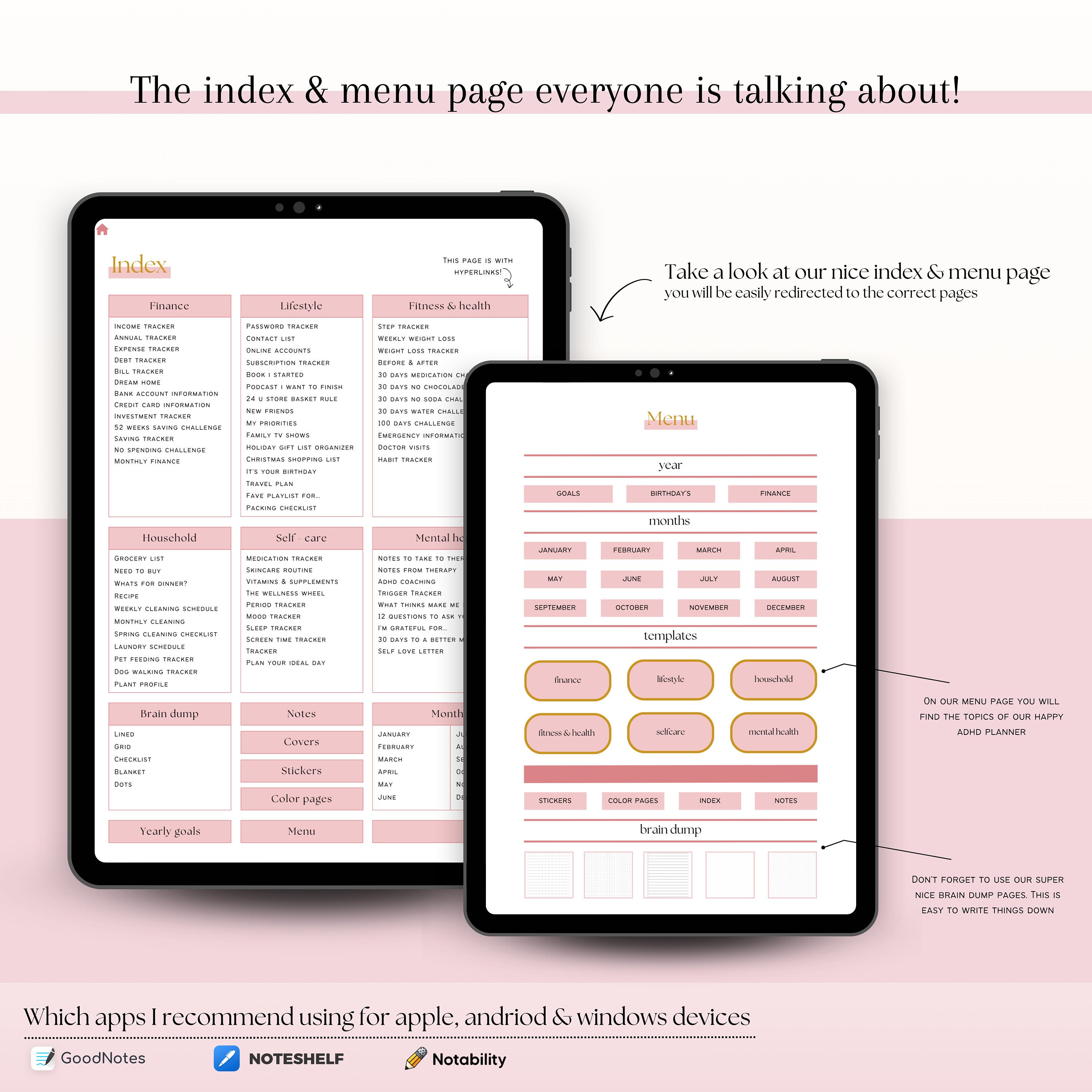 Boho Digital Planner 2024, Digital Planner iPad Boho, Digital Planner ...