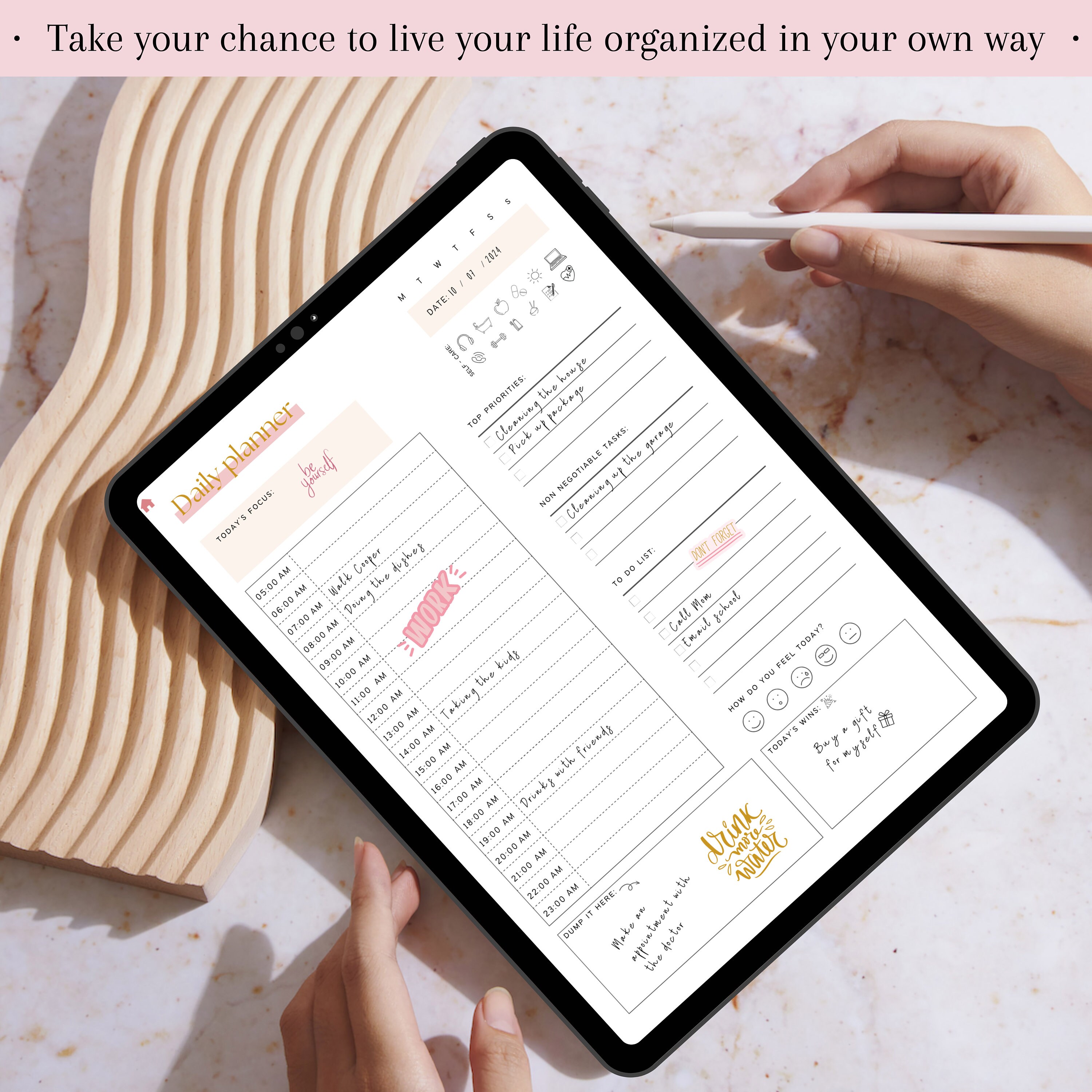 Boho Digital Planner 2024, Digital Planner iPad Boho, Digital Planner ...