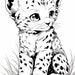 Coloring Page, for Child, Baby Leopard - Etsy