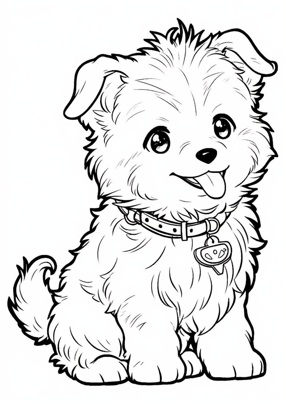 Coloring Page, for Child, Baby Dog - Etsy
