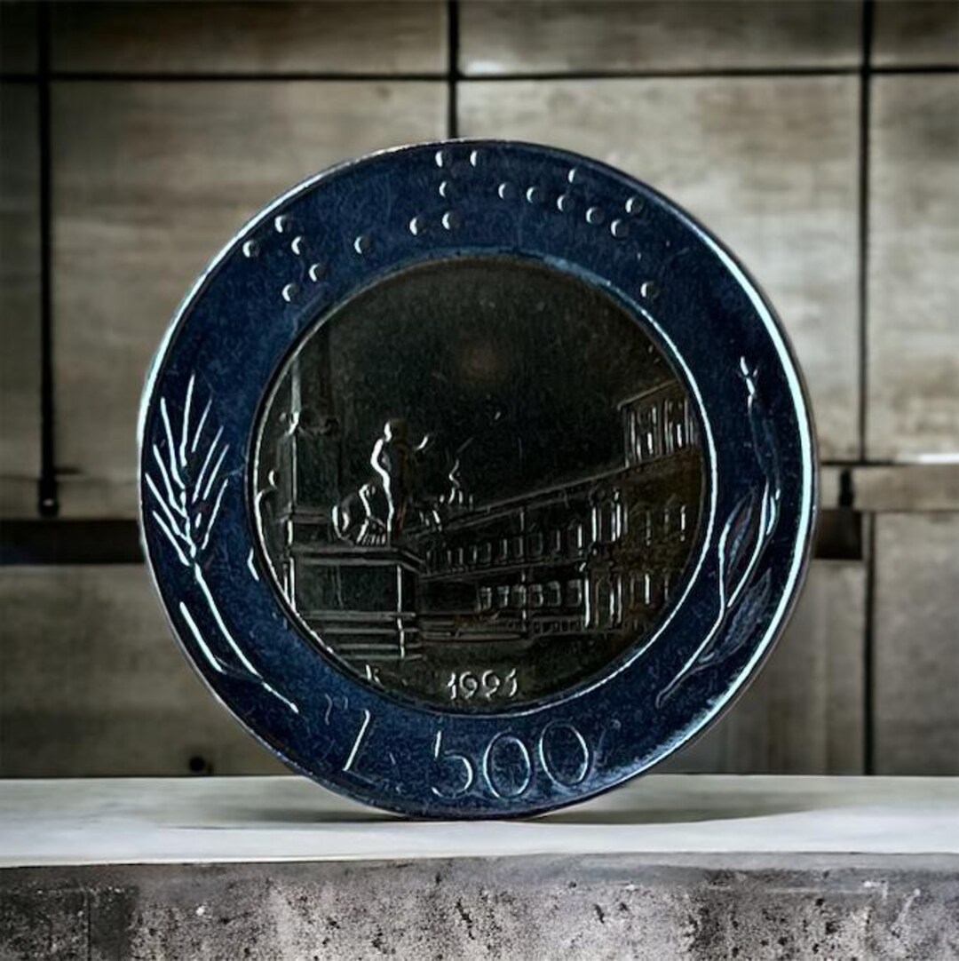 Italy Rare 500 Lire Bimetallic Coin 1991 Circulated - Etsy