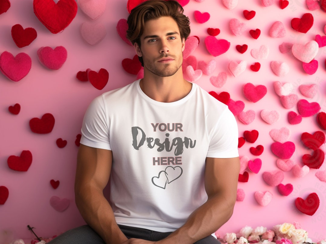 Bella Canvas 3001 Mockup White Valentines Day Mockup Bella - Etsy