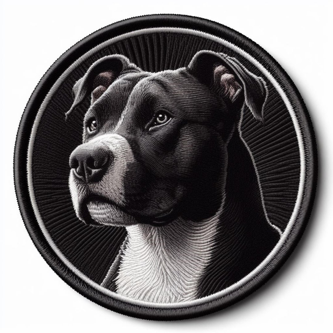 Pitbull Patch/iron-on Patch/dog Patch/dog Breed/family Pet Gift/sew-on ...