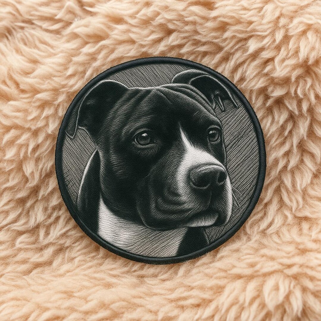 Pitbull Patch/iron-on Patch/dog Patch/dog Breed/family Pet Gift/sew-on ...