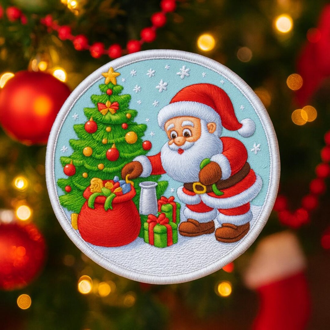 Santa Cookies and Milk Patch/iron-on Patch/christmas Patches/kids Gift ...