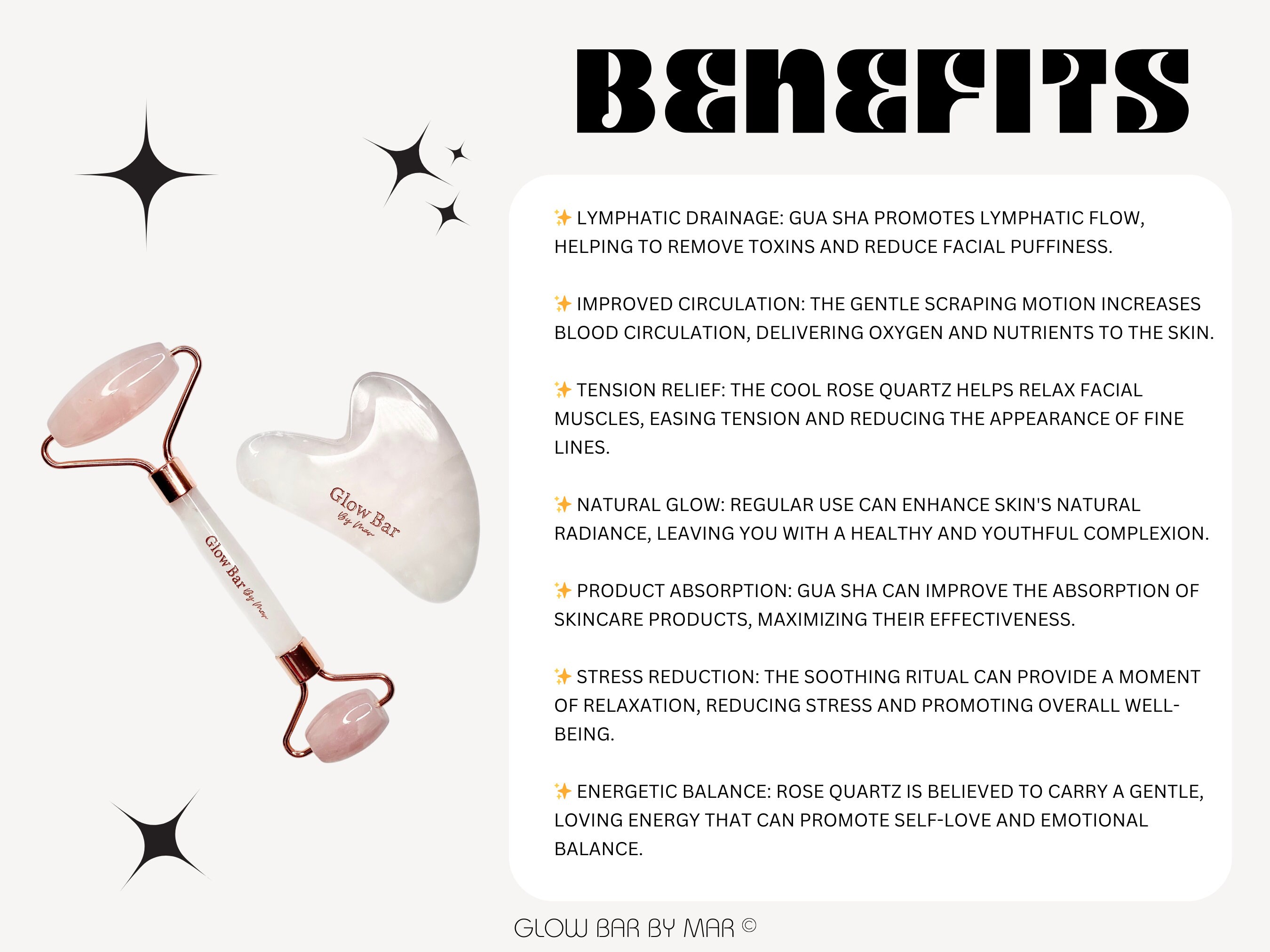 Gua Sha Set, Rose Quartz Roller, Self Care Ritual, Gua Sha Stone, Gift ...